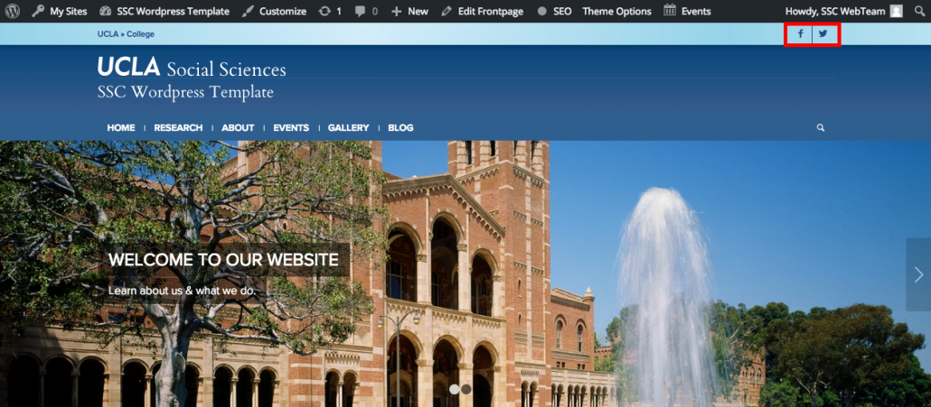 SSC WordPress Template Documentation - UCLA Social Sciences Computing