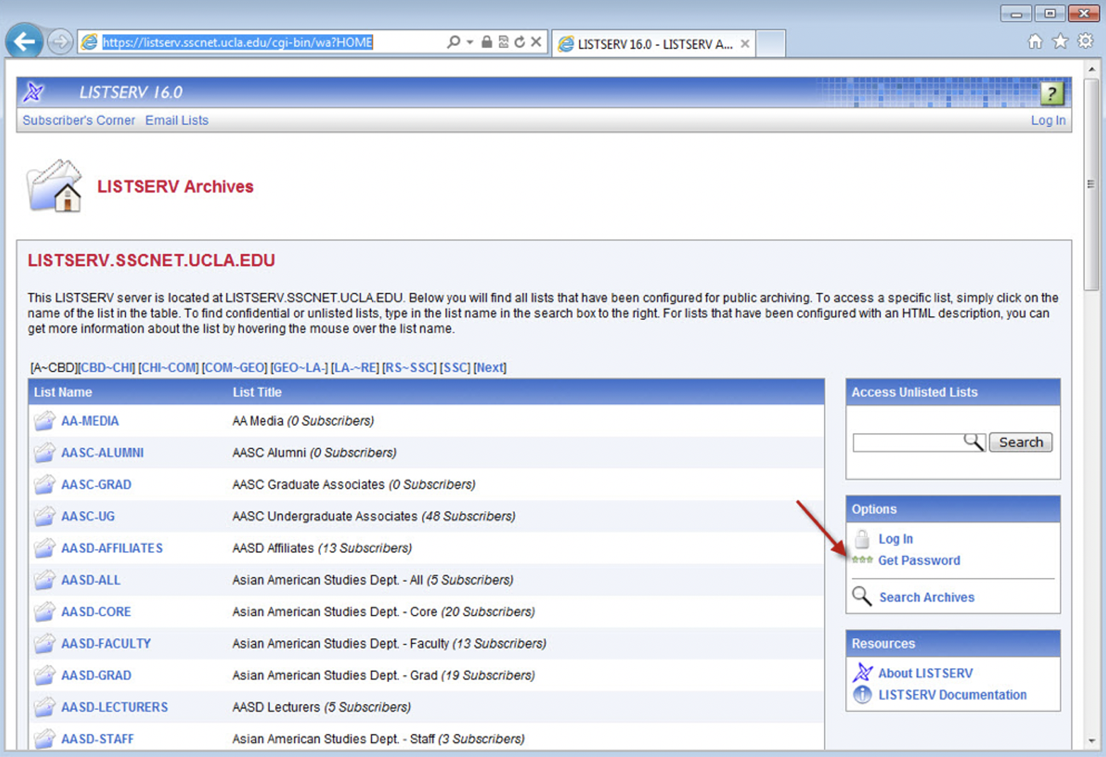 Mailing Lists - UCLA Social Sciences Computing